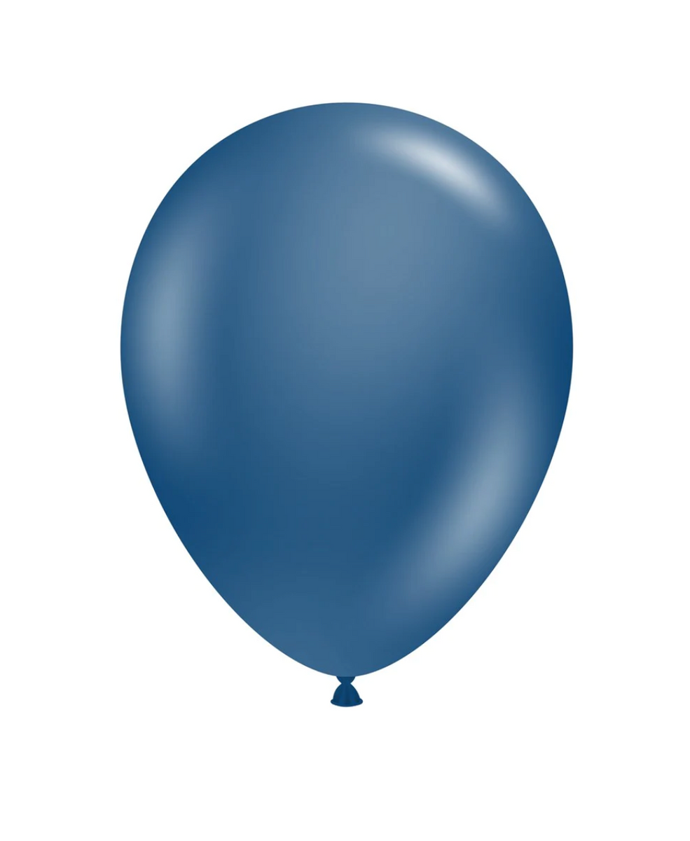 5 inch Tuftex Navy Blue Latex Balloons (50ct) – Azalia Cute Designs