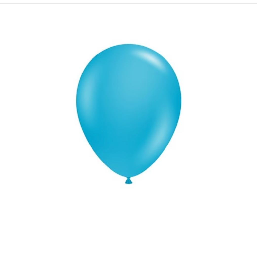 17 inch Tuftex TurquoiseLatex Balloons 25ct – Azalia Cute Designs