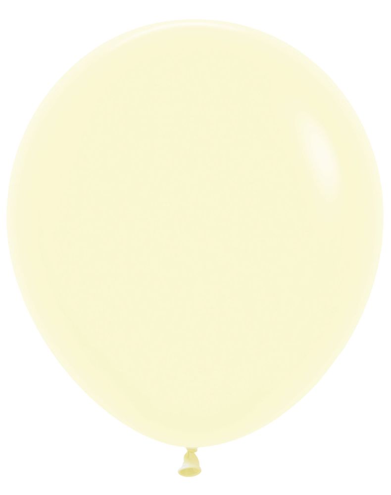 18" Sempertex Pastel Matte Yellow Large (25pcs) – Azalia Cute Designs